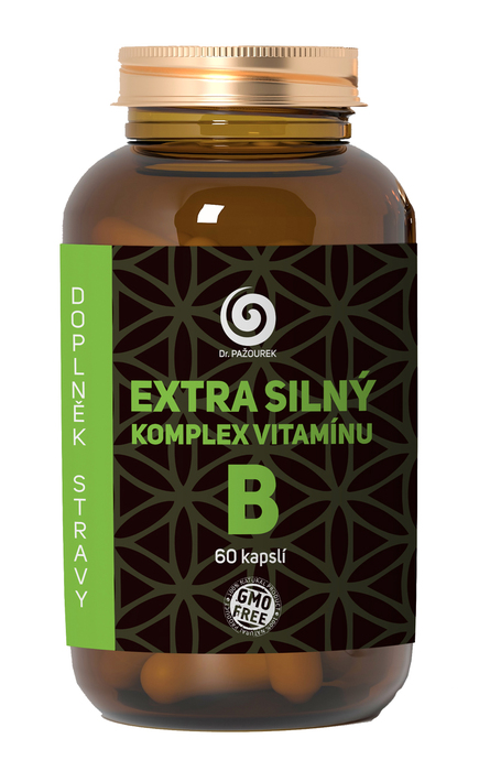 Dr. PAŽOUREK EXTRA SILNÝ KOMPLEX VITAMÍNU B 60 kapslí :: zelenyzvon